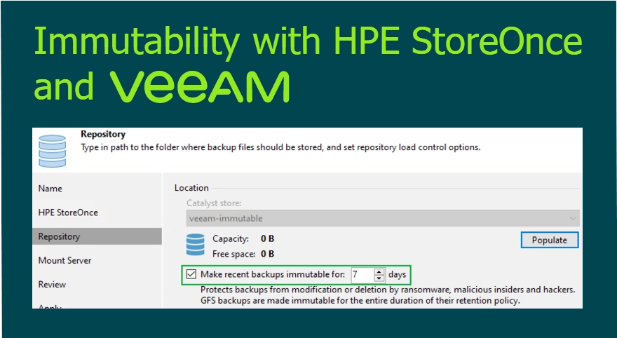 Veeam V12: Immutability with HPE StoreOnce – Michael Paul | @micoolpaul
